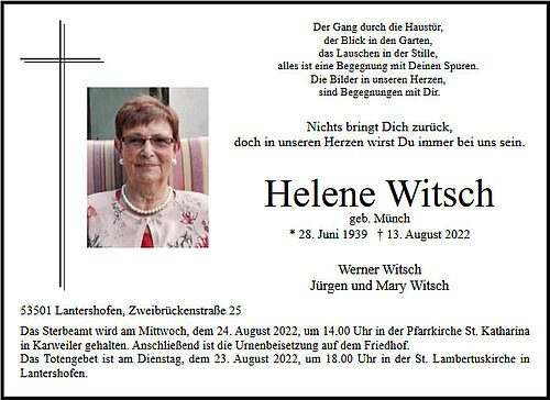 Lantershofen.de: Verstorben aus unserer Pfarreiengemeinschaft